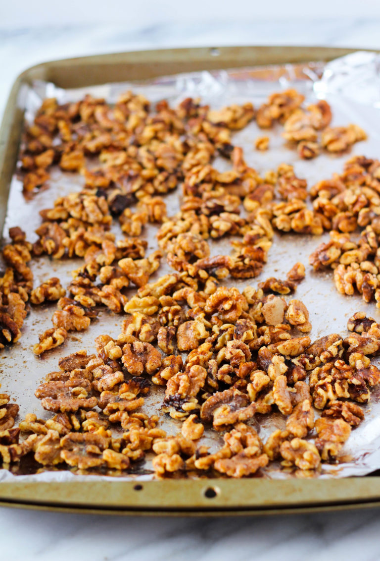 Cinnamon Sugar Toasted Walnuts - Zen & Spice